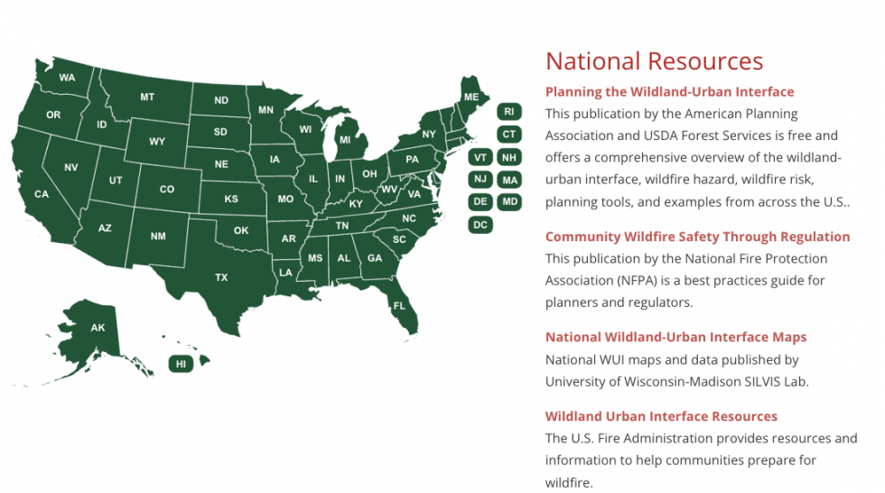 CWPC Launches WUI Planning Hub | Community Wildfire Planning Center
